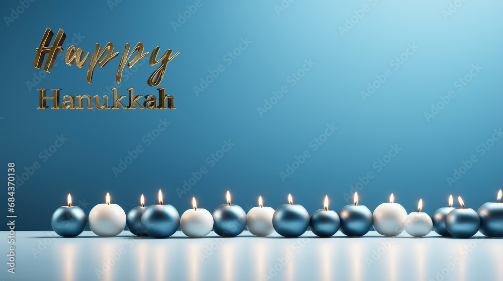 Happy Hanukkah, festival of lights, celebration of national spiritual ...