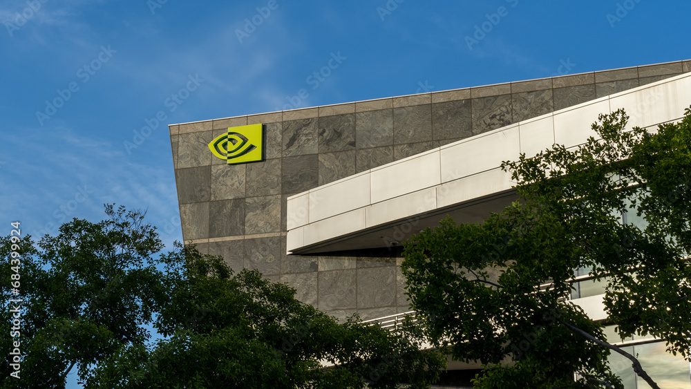 Nvidia headquarters in Santa Clara, California, USA - June 9, 2023 ...