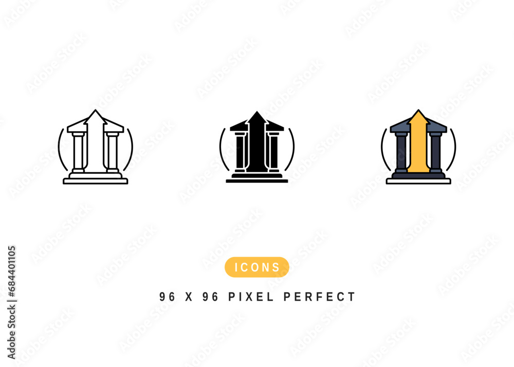 Reform Icon. Political Government Change Pictogram Graphic Illustration ...