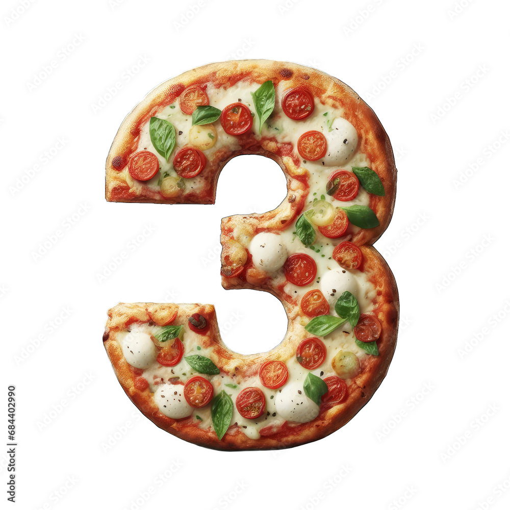 Pizza-Flavored Numbers: A Pixelated Feast for the Eyes, GENERATIVE AI ...