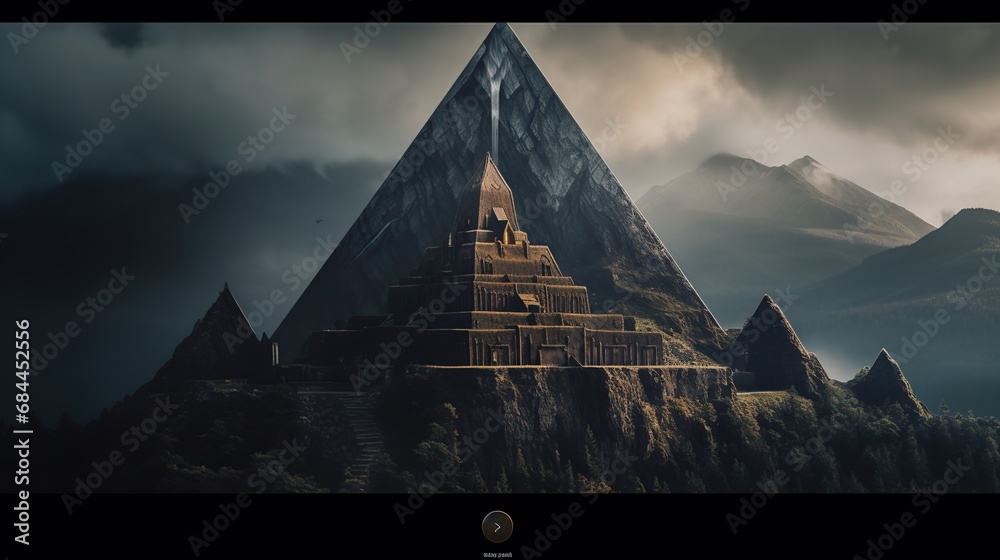 The Pyramid of the Sun, also known as the Pyramid of the Sun, is a 3d ...