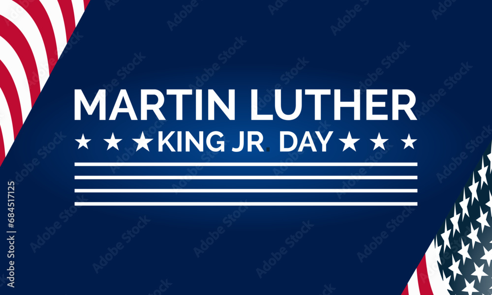 Martin Luther King Jr. Day vector template Celebrating Civil Rights and ...