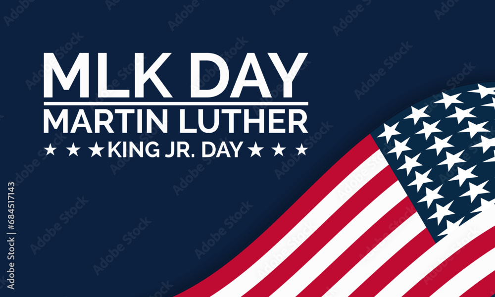 Martin Luther King Jr. Day vector template Celebrating Civil Rights and ...