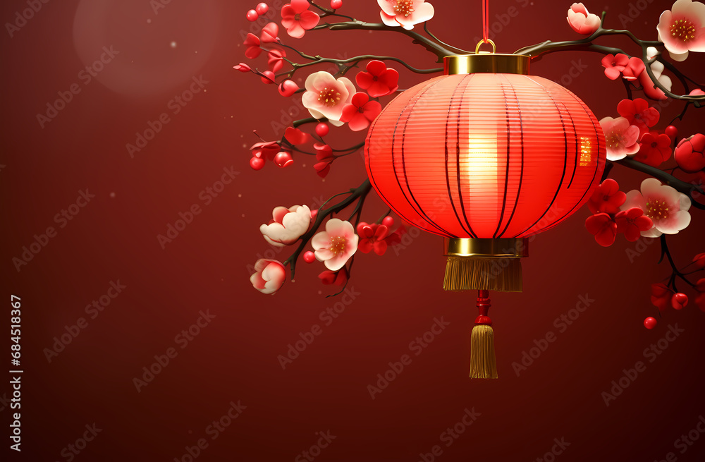 Beautiful traditional Chinese Lantern lamp (Tang Lung) on a background ...