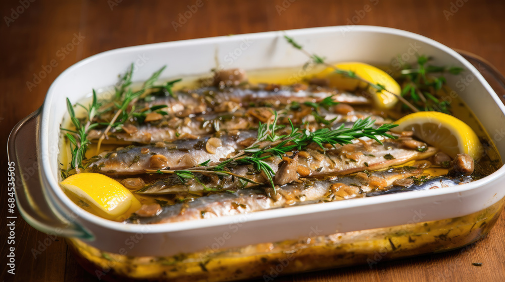 Alici Italian Fish Marinated Anchovies from the Mediterranean sea are ...