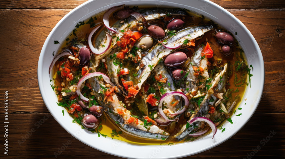 Alici Italian Fish Marinated Anchovies from the Mediterranean sea are ...