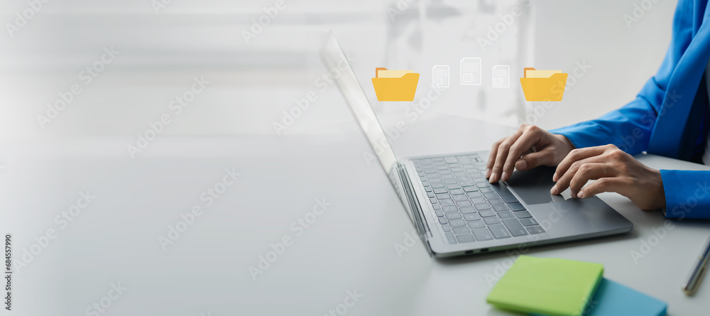 Concept managing data files on a computer, arranging data files in ...