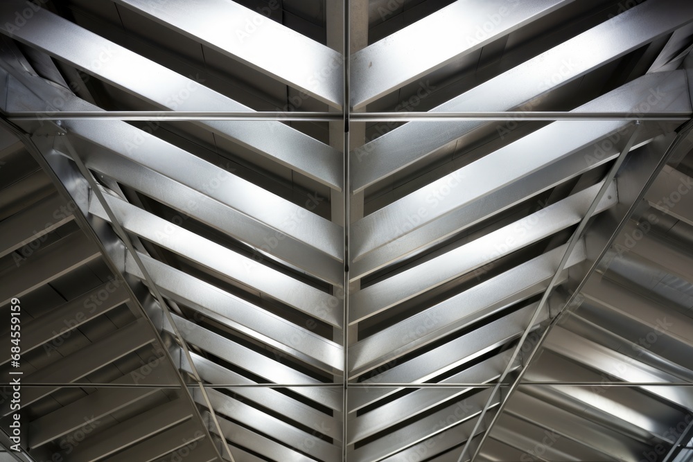Corrugated Steel Metal Ceiling: Profiled Sheets, Beams, and Girders for ...