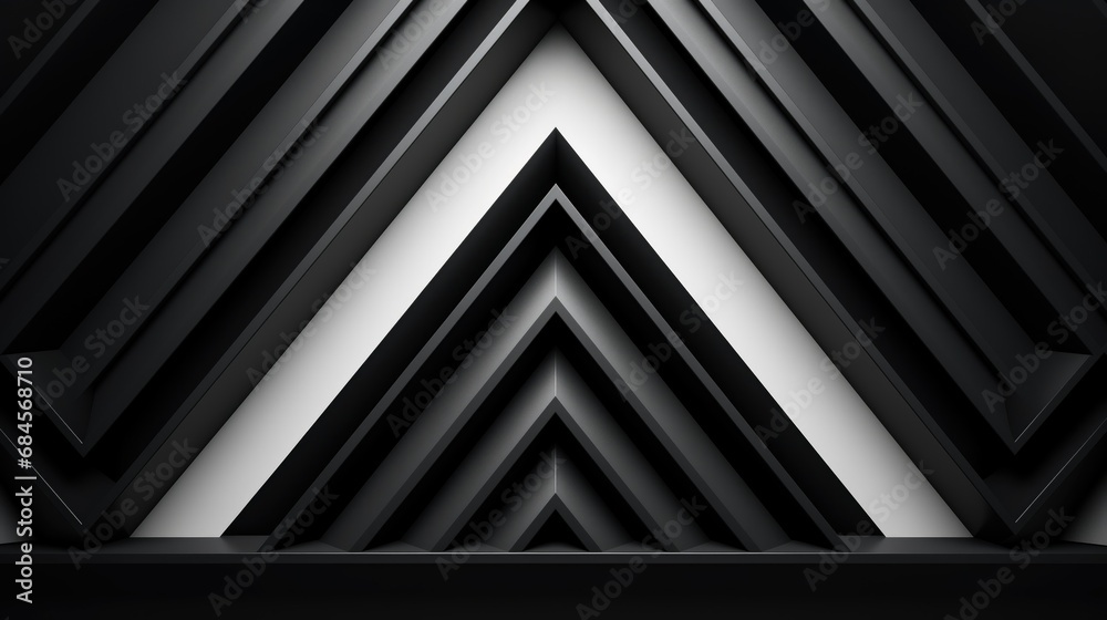 Abstract geometric design with precise lines and sharp edges ...