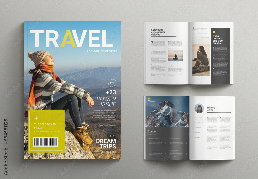 Travel Layout Stock Template | Adobe Stock