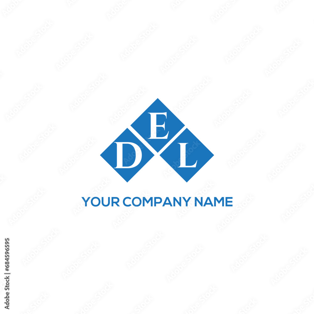 EDL letter logo design on white background. EDL creative initials ...
