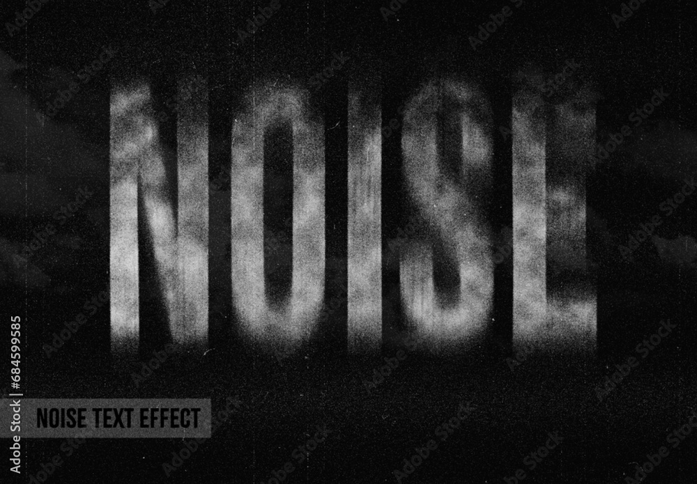 Noise Texture Text Effect Stock Template | Adobe Stock
