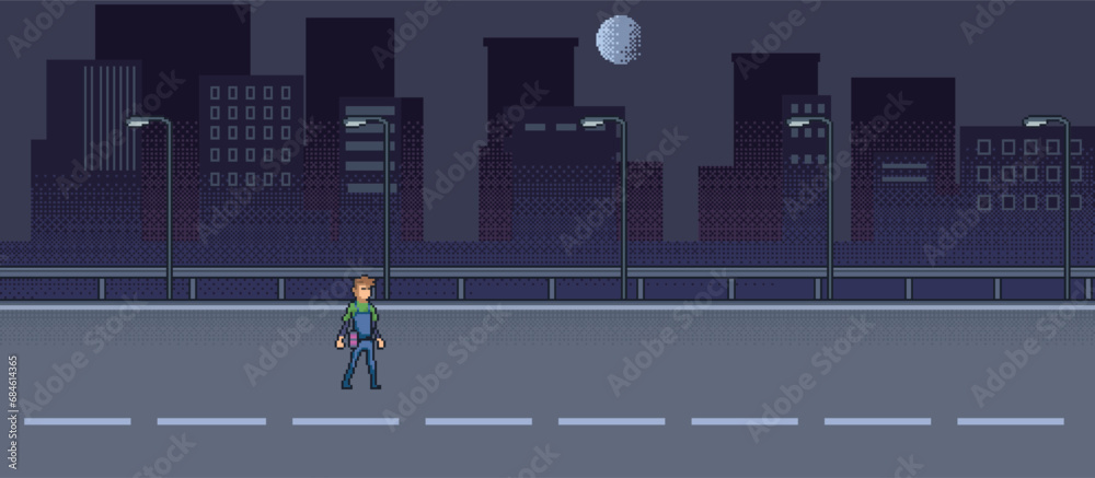 pixel art style illustration vector 8 bit 8-bit character set retro ...