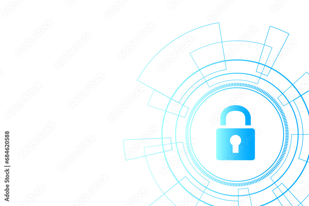 Cyber security technology concept , Shield With Keyhole icon with world ...
