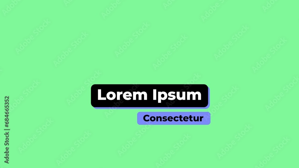 Simple Modern Animated Pop Up Title Stock Template | Adobe Stock