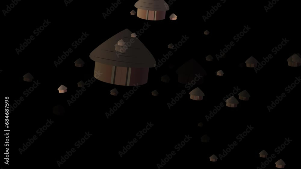 African hut emoji, Ethnic dwelling emoticon, Tribal symbol, Emoji of an ...