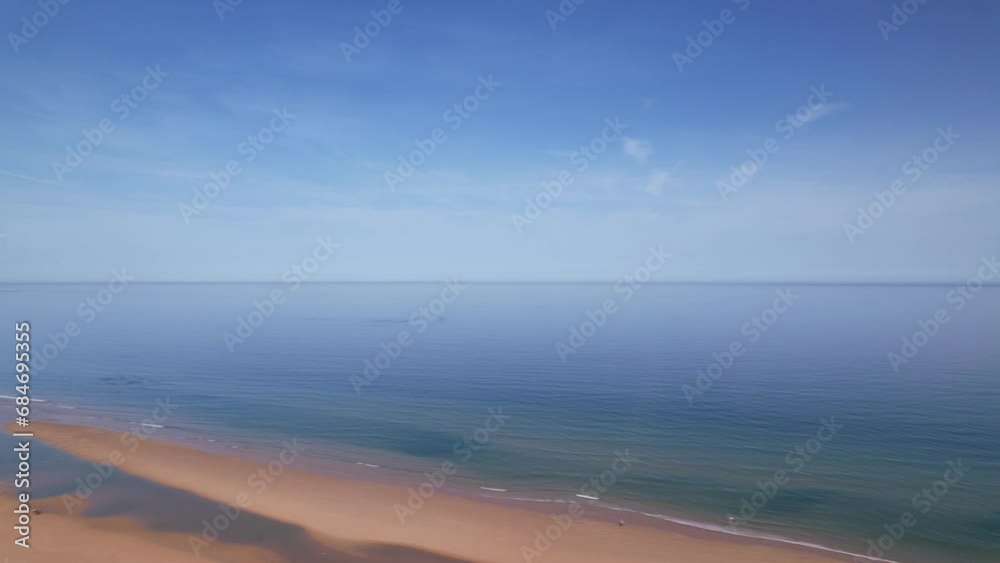 DRONE AERIAL FOOTAGE: Omaha Beach was one of five beach landing sectors ...