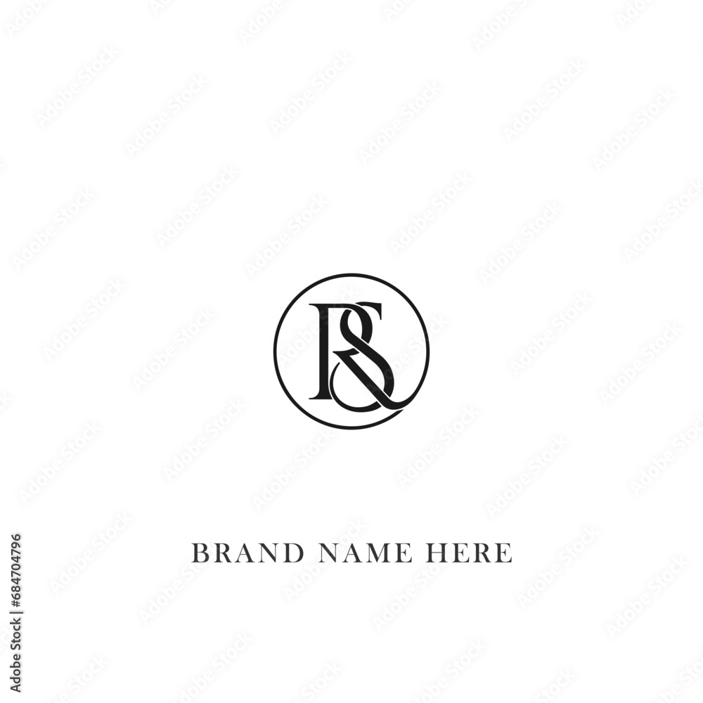 RS logo. R S design. White RS letter. RS, R S letter logo design ...