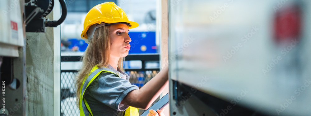 Electrical engineer inspection control panel and commissioning during ...