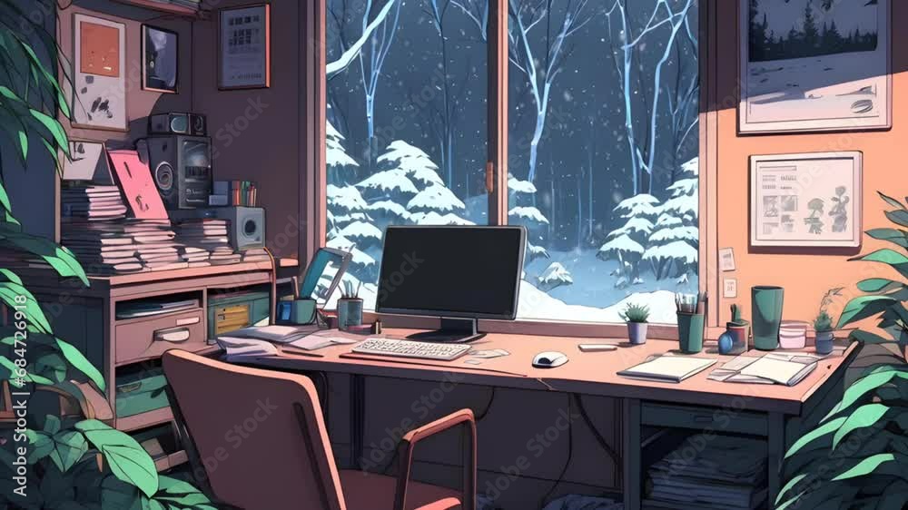 luxury living room, animated virtual background, stream overlay loop ...