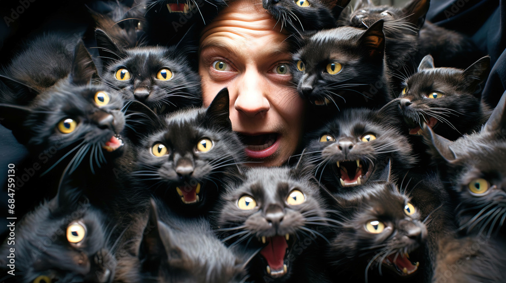 ailurophobia: the profound, unsettling fear of cats captured in ultra ...