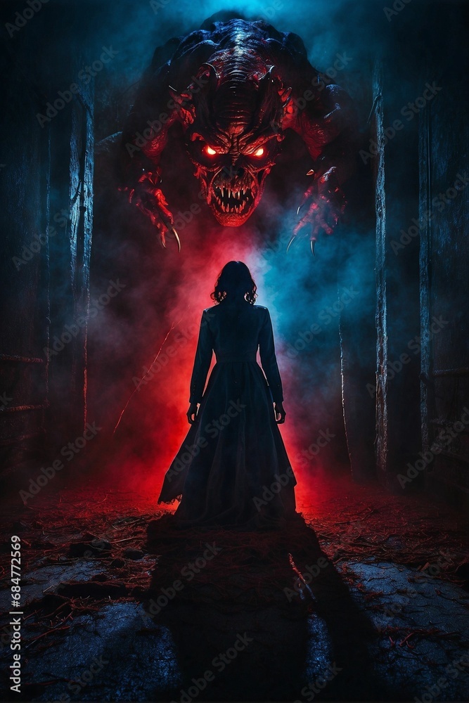 the evil poster for a horror movie that is going to release on ...