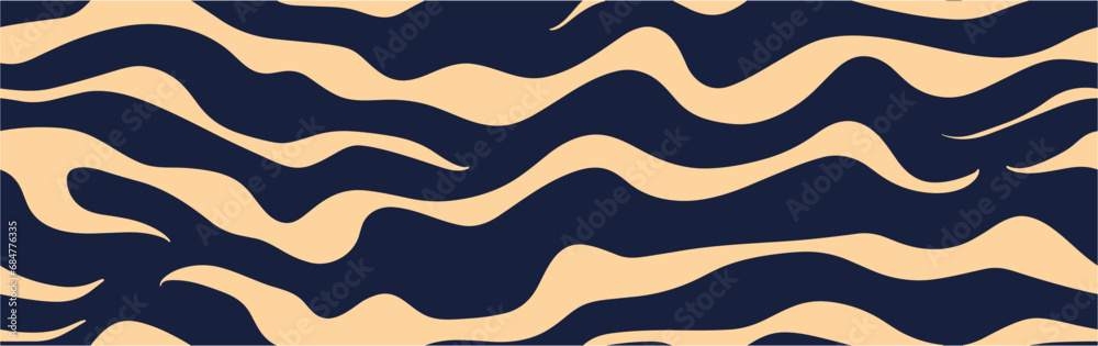 Vector zebra print. Mid century modern minimalist. Simple hand drawn ...