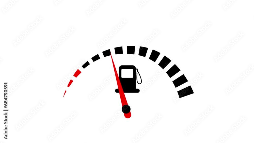 Fuel indicator icon, fuel meter dashboard, Fuel tank gauge animation ...
