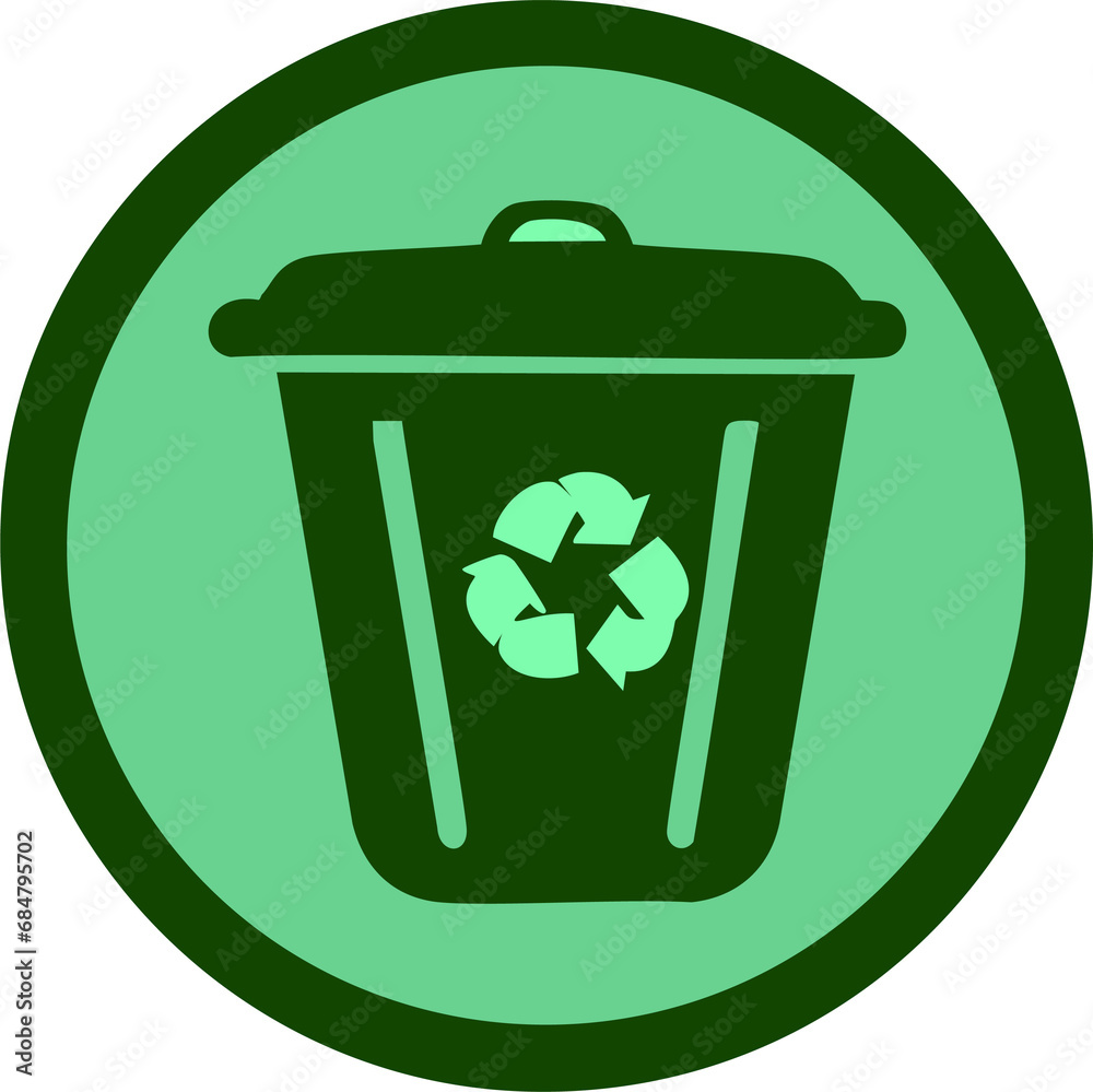 Recycle logo. Recycling. Logo. Icon. Green recycle logo. Square design. World Recicling Day ...