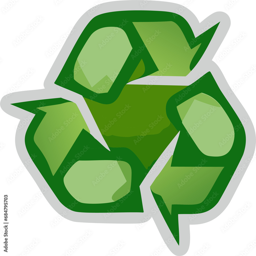 Recycle logo. Recycling. Logo. Icon. Green recycle logo. Square design ...