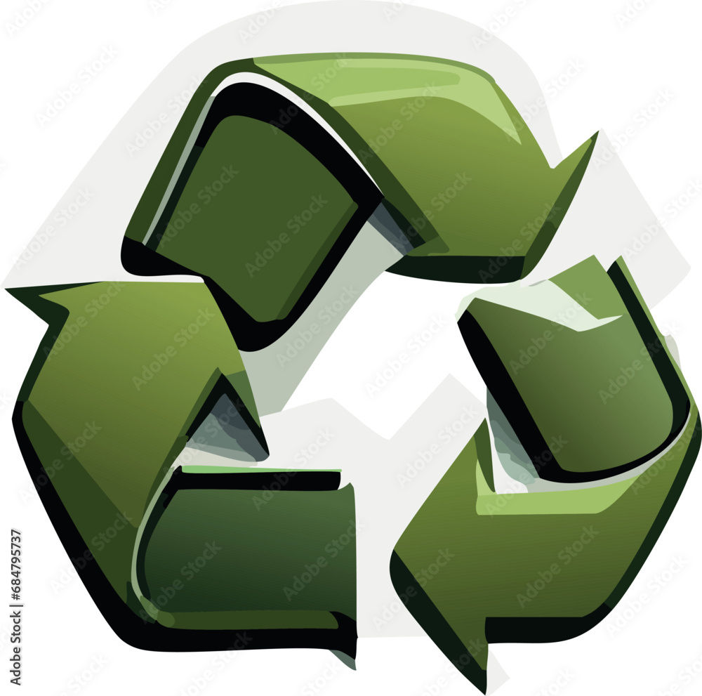 Vetor de Recycle logo. Recycling. Logo. Icon. Green recycle logo ...