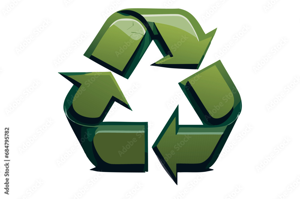 Vetor de Recycle logo. Recycling. Logo. Icon. Green recycle logo ...