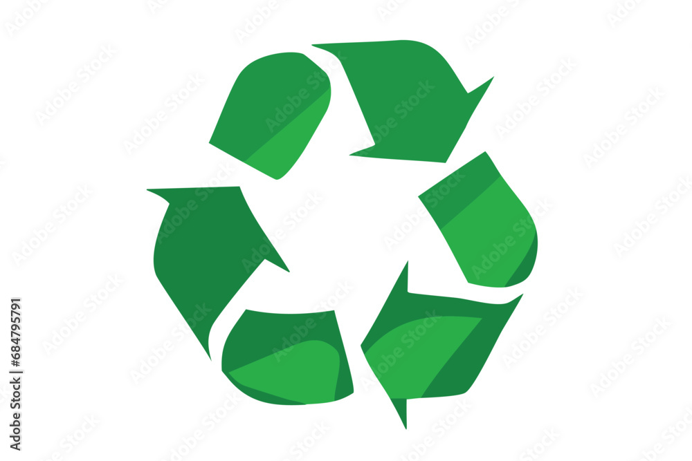 Vetor de Recycle logo. Recycling. Logo. Icon. Green recycle logo ...