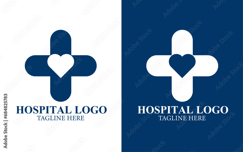 Simple hospital logo, Creative hospital logo, Modern hospital logo ...