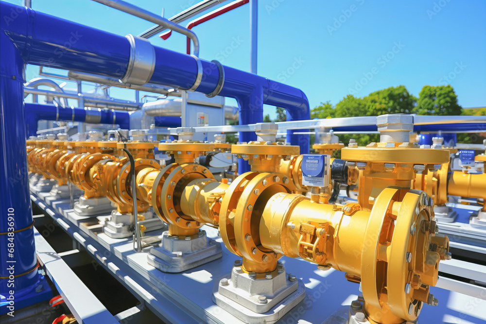 Gas Pipeline System. Modern Industrial Infrastructure for Efficient Natural Gas Transportation ...