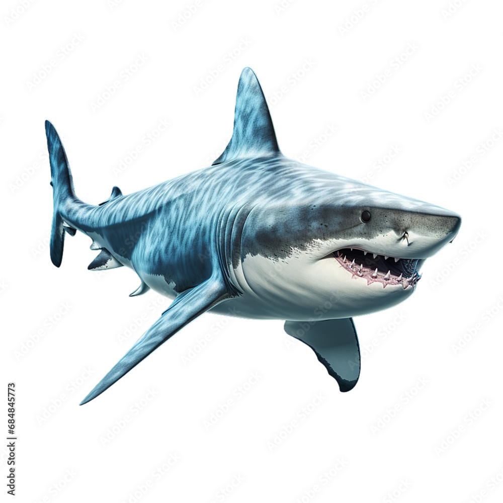 shark on transparent background PNG image Stock Illustration | Adobe Stock