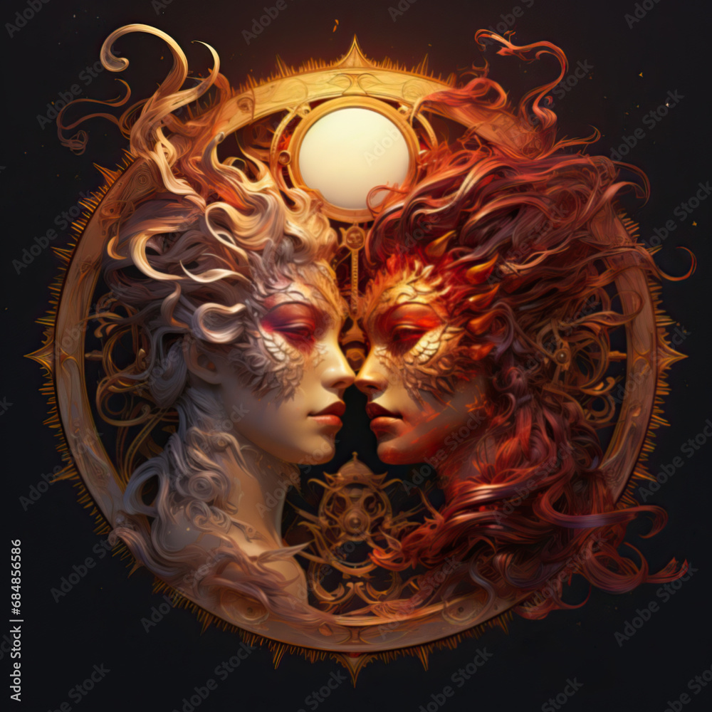 The astrological combination of sun conjunct chiron in zodiac sign ...