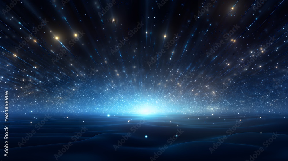 Big data sci-fi abstract light space stars background Stock Photo ...