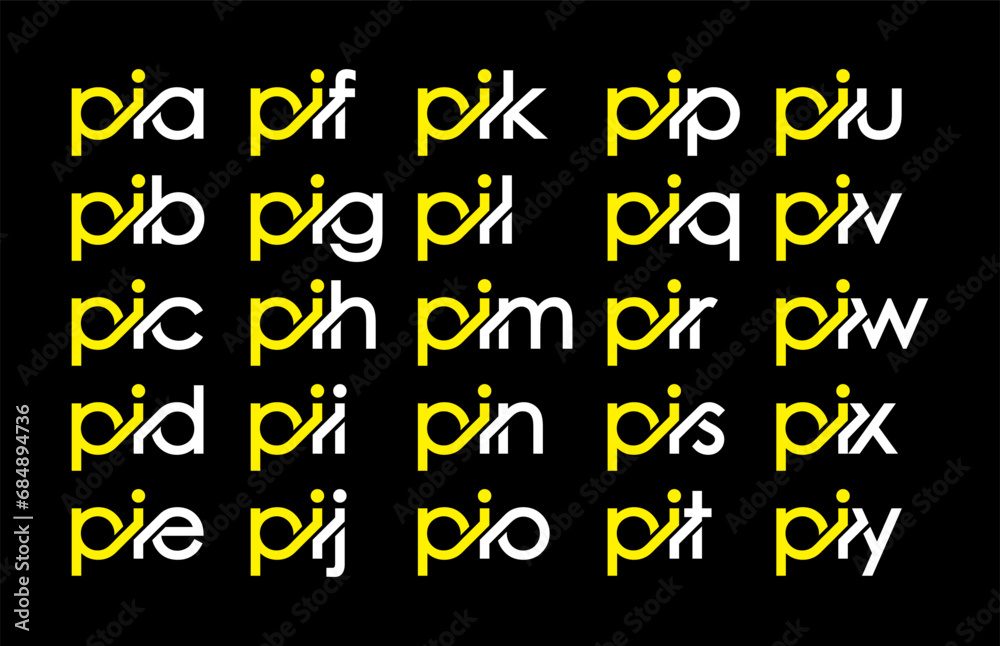 PIA, PIB, PIC, PID, PIE, PIF, PIG, PIH, PII, PIJ, PIK, PIL, PIM, PIN ...