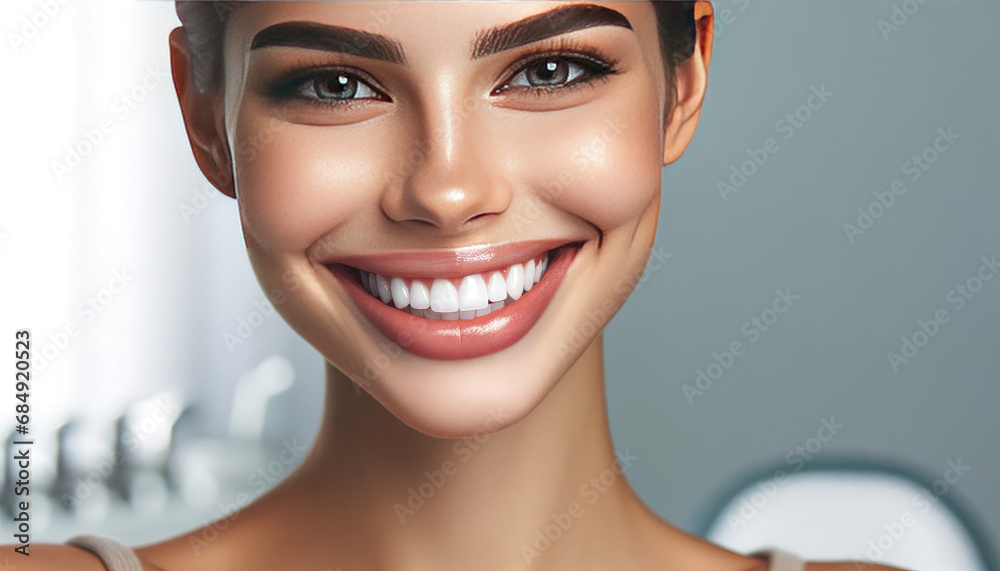 Perfect Healthy Teeth Smile - Symbol of Dental Care and Teeth Whitening ...