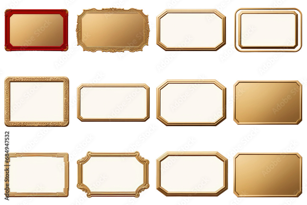 Personalized Badges: The Essence of Name Tags Isolated on Transparent ...