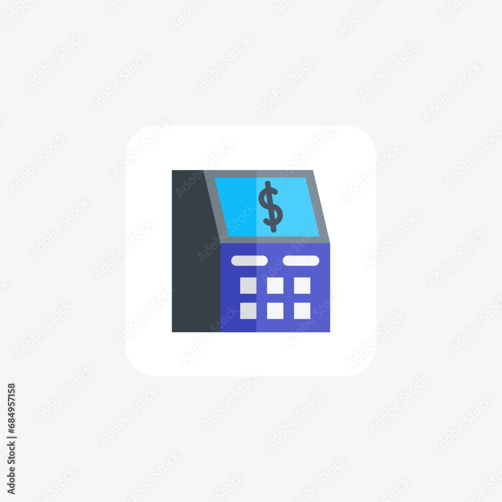 Cash register machine, electronic cash register, Cashier Machines flat ...