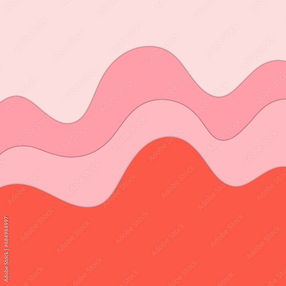 pink background with waves Stock Illustration | Adobe Stock
