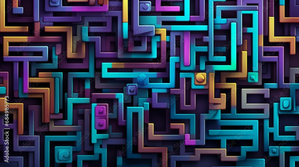 Design an intricate 4K geometric pattern background with a high ...