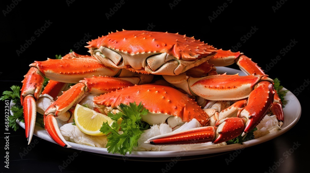 shellfish crab seafood food steamed illustration cuisine delicacy ...
