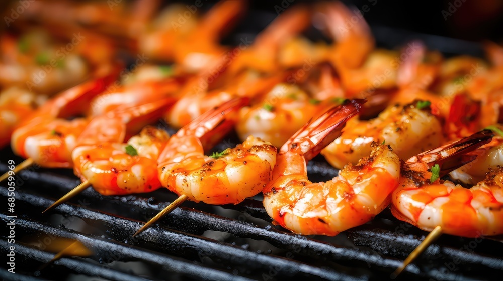 meal closeup seafood food macro illustration fresh sea, healthy ...