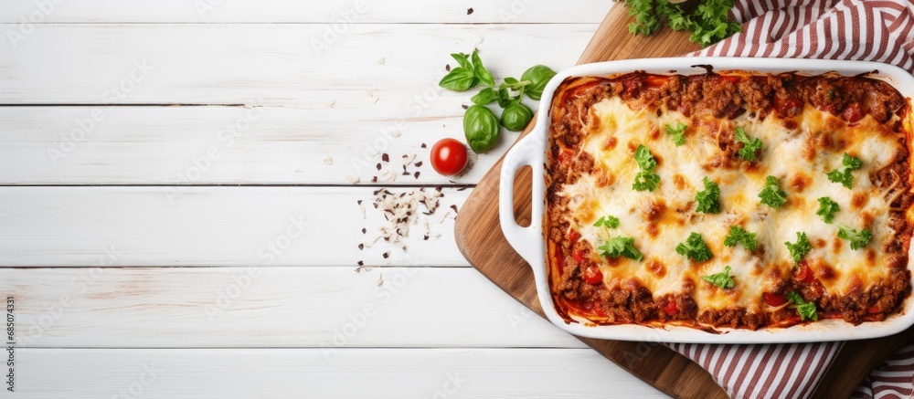 Italian beef lasagna with ground beef marinara sauce pasta noodles ...