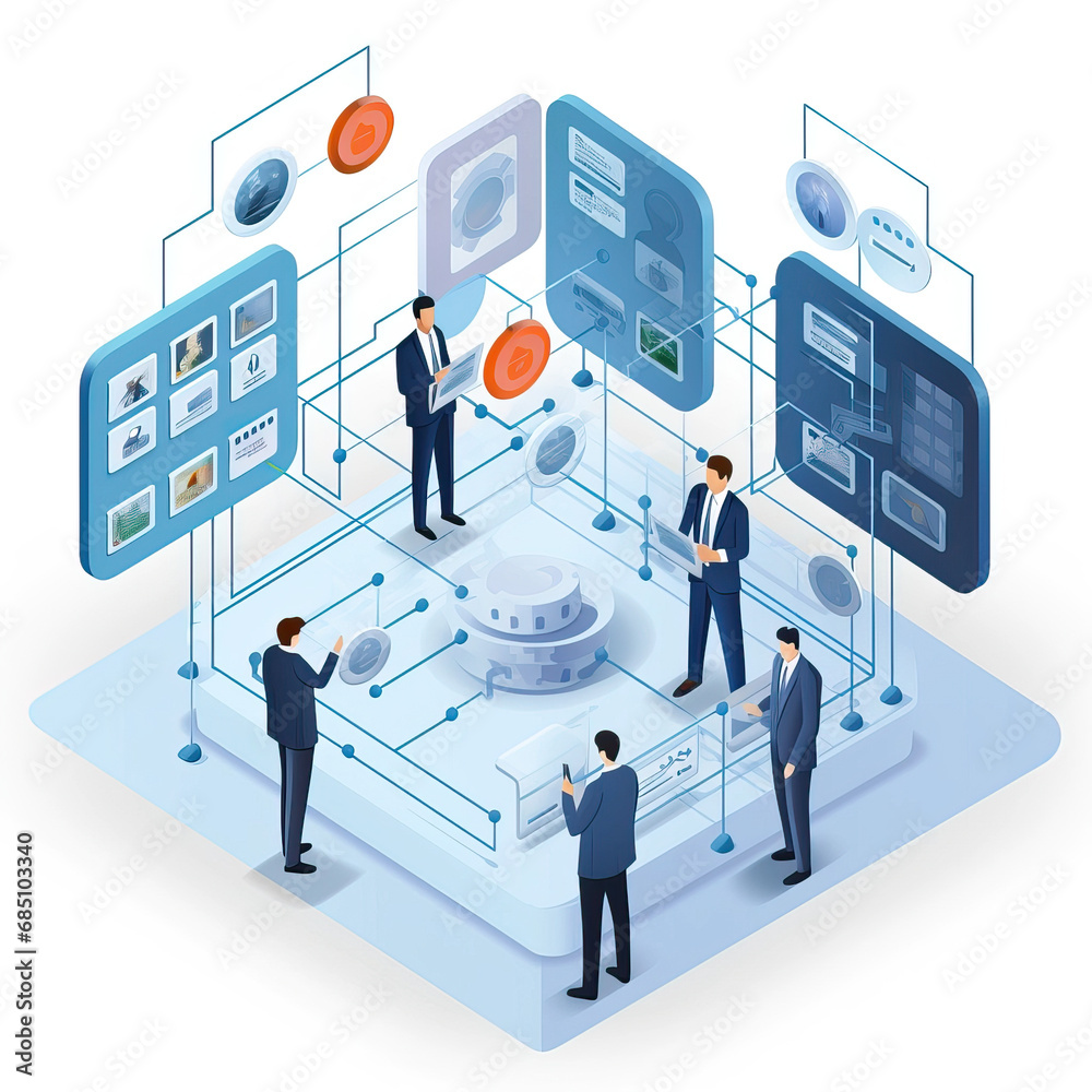 Visual framework symbolising collaborative efforts in building trust ...