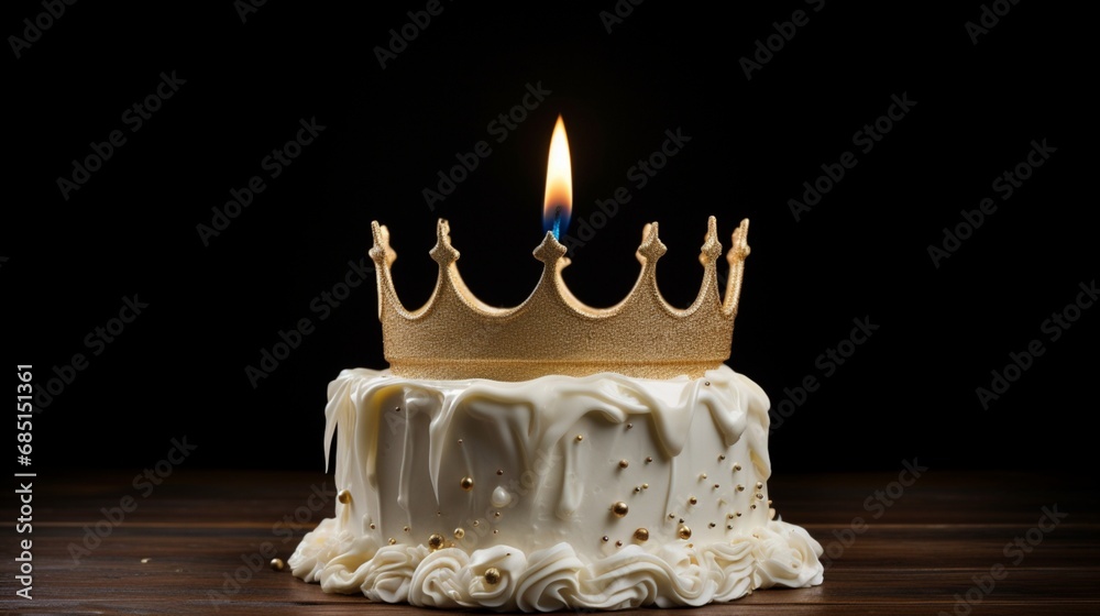 The delightful sight of a child's first birthday cake, smeared with ...