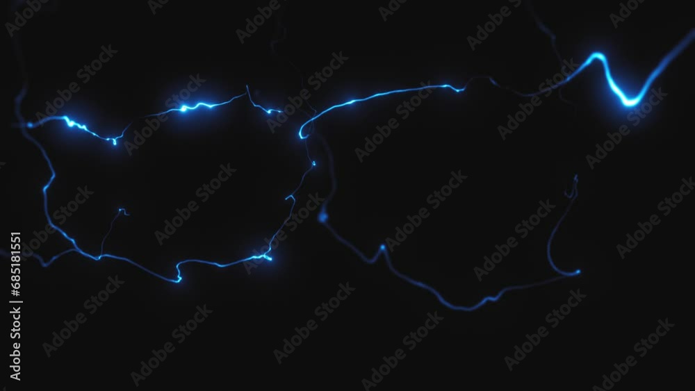 Vidéo Stock 3d Glowing Distorted Light String/ 4k animation of an ...